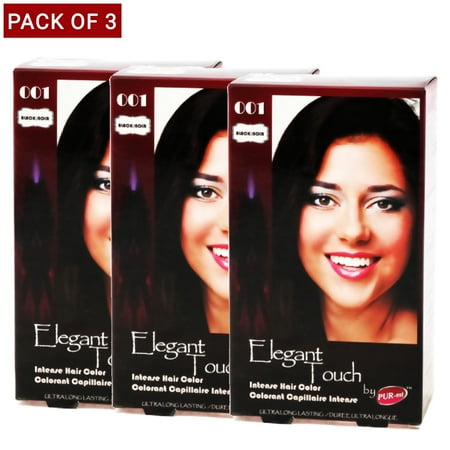 Pur-Est Hair Color #001, 0.14kg - Black - Pack of 3 | Walmart Canada