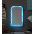 Urban Shop 16.5" Color Changing LED Groovy Wall Mirror - Walmart.com