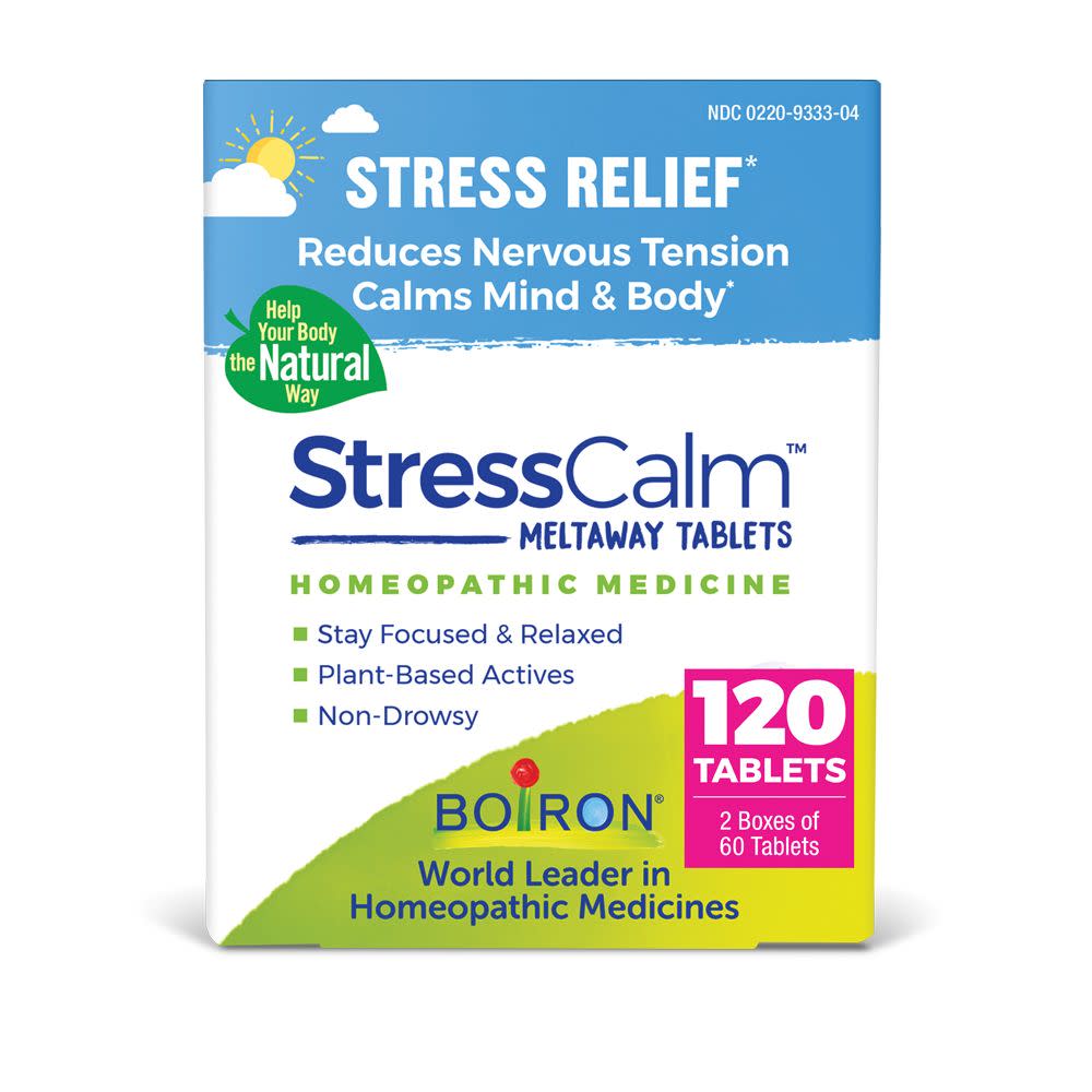 Boiron StressCalm Tablets, Homeopathic Medicine for Stress Relief ...