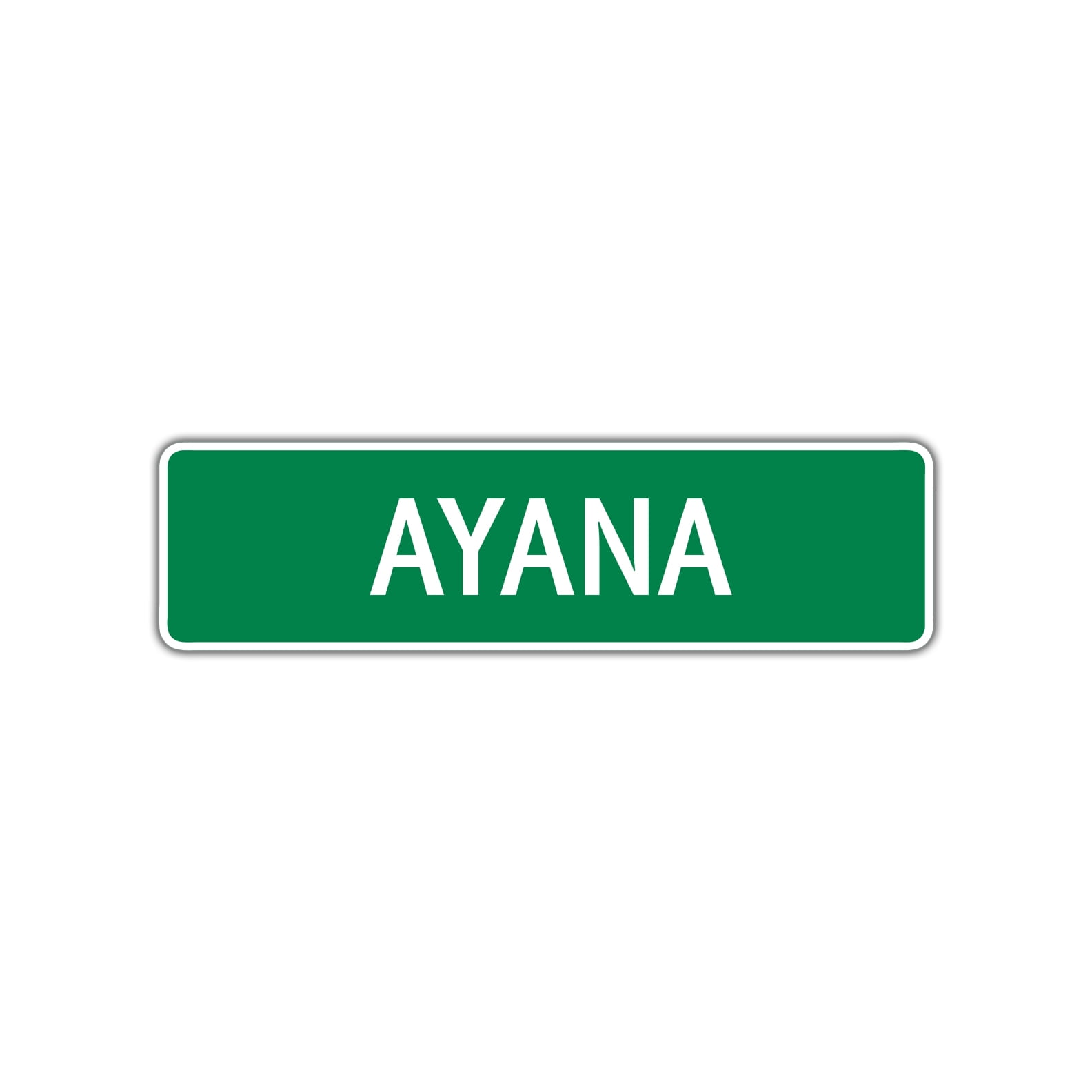 Ayana Girls Children Name Indoor Outdoor Letter Printed Label Wall ...