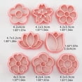 8pcs Flower Shaped Cookie Mould Biscuit Fondant Embosser Stamp for ...