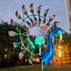 Hourpark 3D Kinetic Metal Wind Wheel & Spinners for Garden Outdoor ...