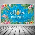 MEHOFOND Aloha Pool Party Backdrop Hawaiian Birthday Banner - Walmart.com