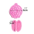 5 Pcs Dream Catcher Feather Keychain Epoxy Resin Mold Car Pendant ...