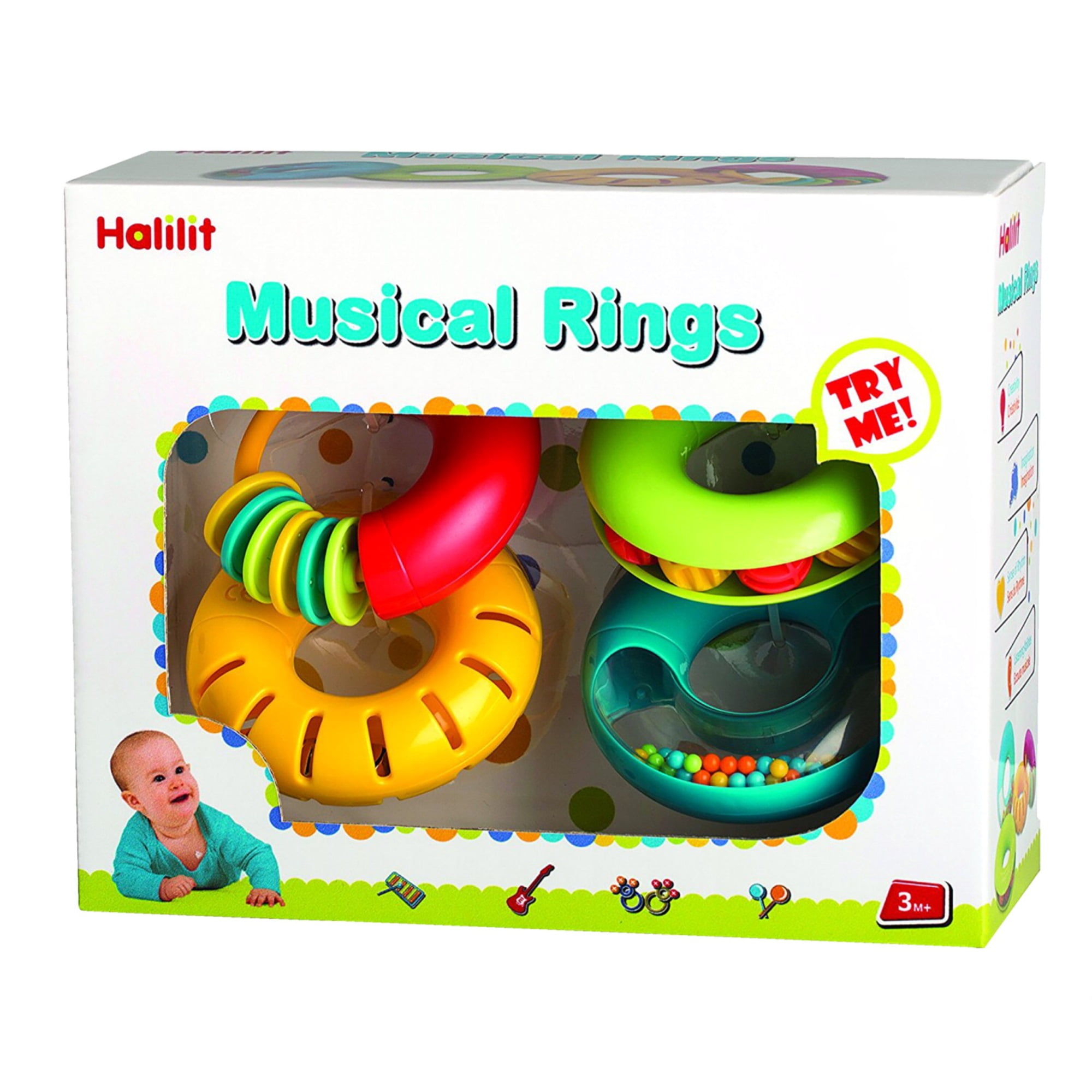 Edushape Musical Rings, Assorted Sounds and Colors, Set of 4 - Walmart.com