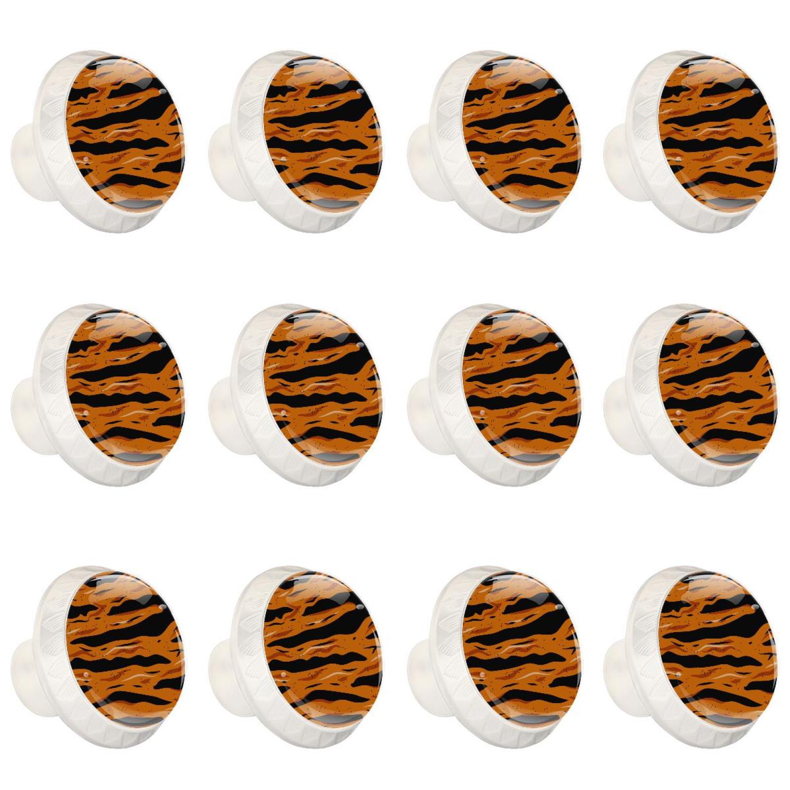 12 Pcs Tiger Skin Texture Knobs for Kitchen Cabinet Cupboard Dresser ...