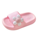 Utoimkio Kid Girls Cute Cartoon Slides Girls Shower Slippers Slip on ...