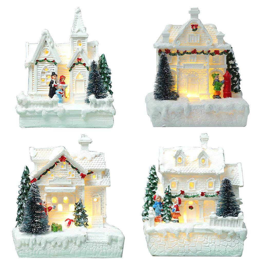 Click here for Facefd Christmas Village Ornament Led Lighted Chri... prices