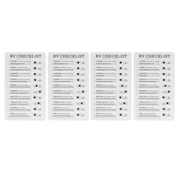 4pcs Checklist Board DIY Production Recyclable Portable Chore Checklist ...
