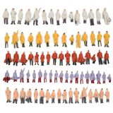 200Pcs 1:87 Scale People Model Toy Trains Painted Figures Passengers ...