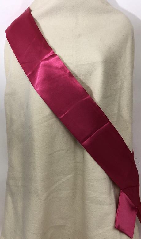Hot Pink Satin Sash 33" x 4" (Each) - Walmart.com