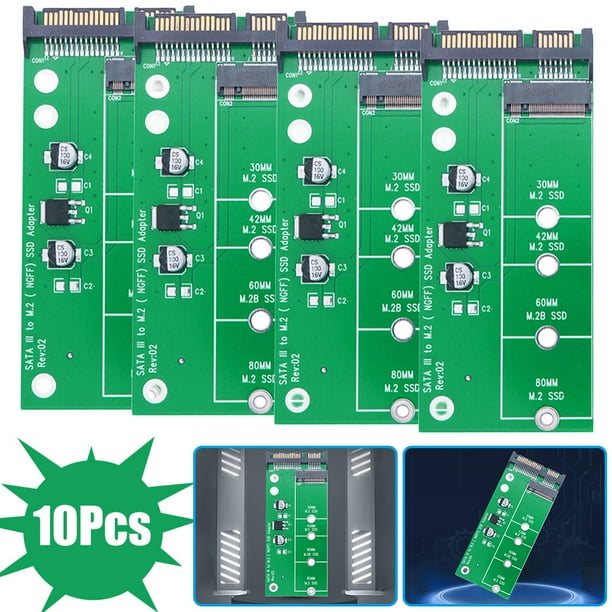 M.2 NGFF Converter B Key M2 SATA Riser para 2230-2280 M.2 SATA SSD ...