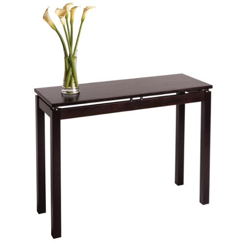 Linea Solid Wood Console/Sofa Table in Espresso - Walmart.com