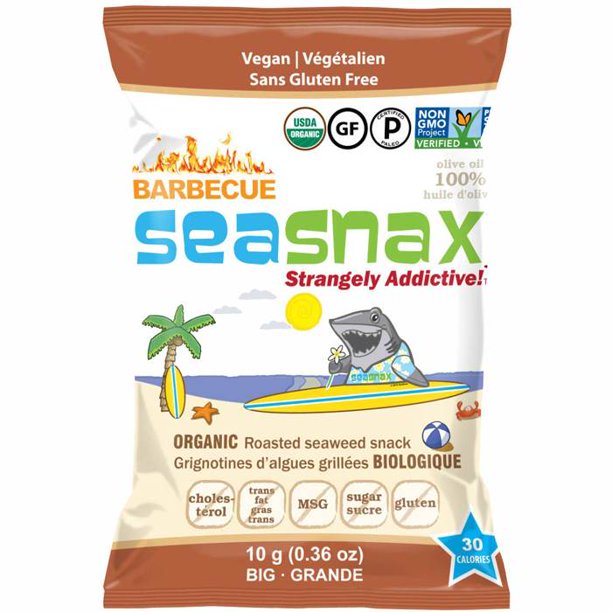 Sea Snax - Premium Roasted Seaweed Snacks | Various Flavours, 10g ...