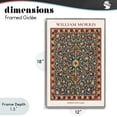 Stupell Industries Holland Park William Morris Design Gray Framed ...