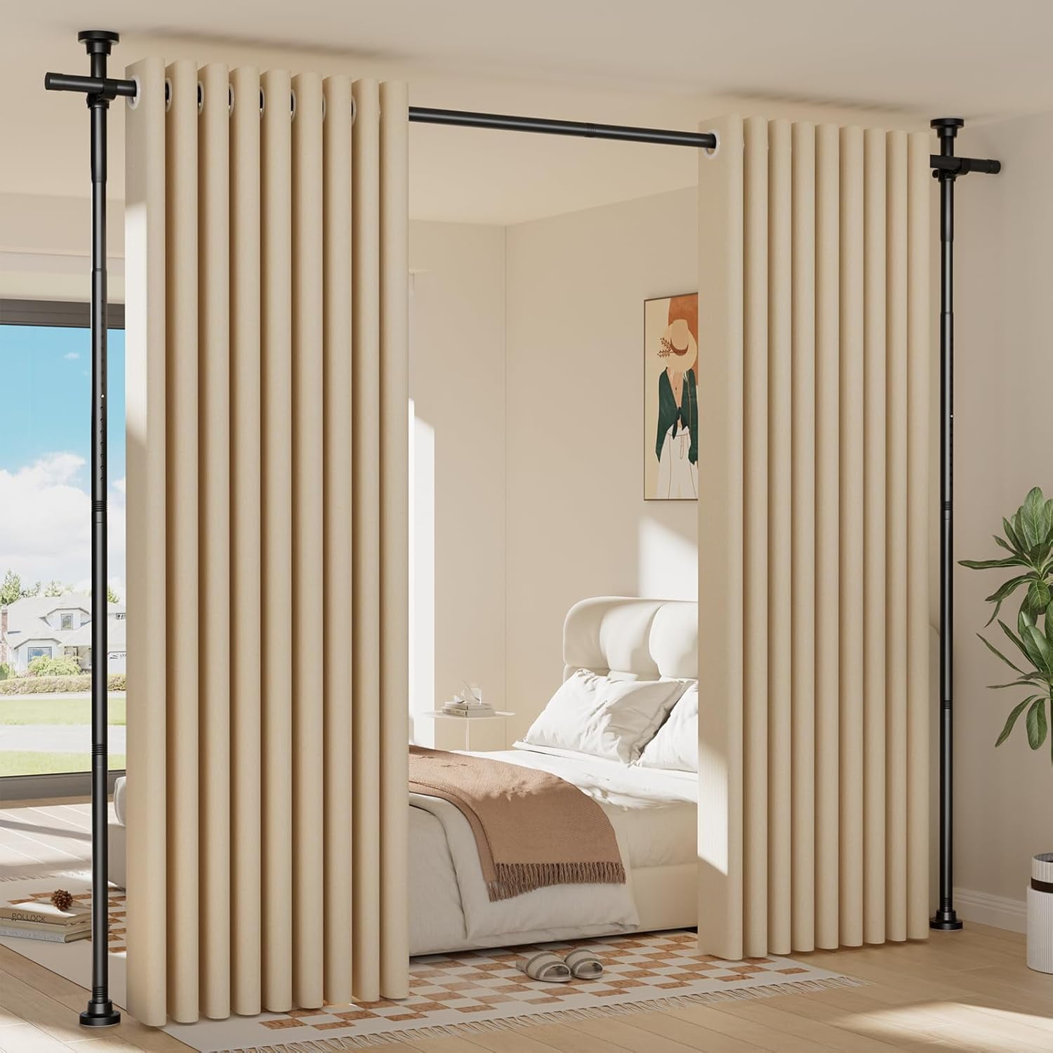 Click here for Ld Seller Room Dividers Rod  No Drilling Space Par... prices