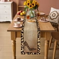 Table Runner Retro Leopard Shoes Theme Dresser Scarves 13x36 Inch,Linen ...