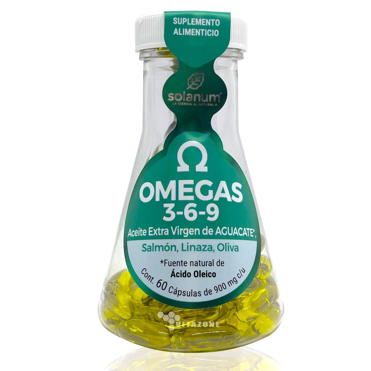 Omegas 369 Aceite de Aguacate Solanum 60 caps | Walmart en línea