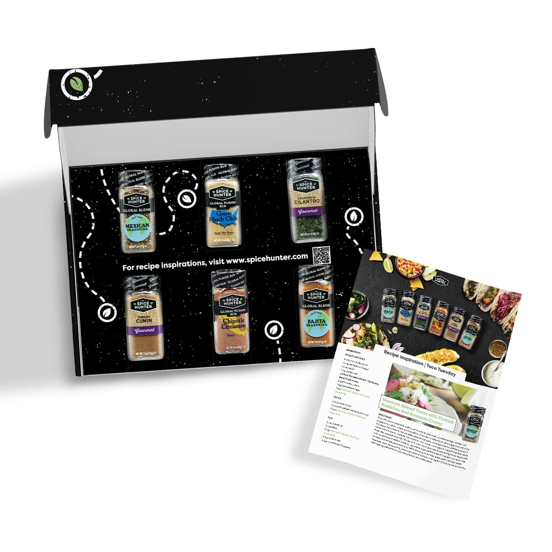 The Spice Hunter Taco Tuesday Seasoning Kit | 6 Spices and Recipe Gift ...