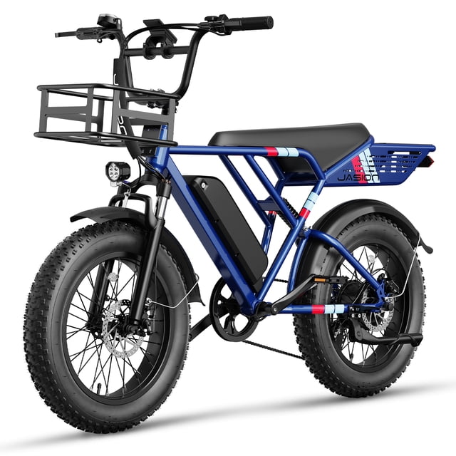 Jasion RetroVolt Electric Bike for Adults with 1500W Peak Motor, 48V ...