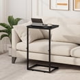 Black (1 Pack), Ordinary C Shaped End Table Adjustable Height For Small ...