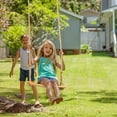 Triple Tree Wooden Swing Set for All Ages, Adjustable Rope, 2 Hooks ...