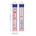 2Pcs 1776-2026 Usa Patriotic Door Banner Set America Freedom Front ...