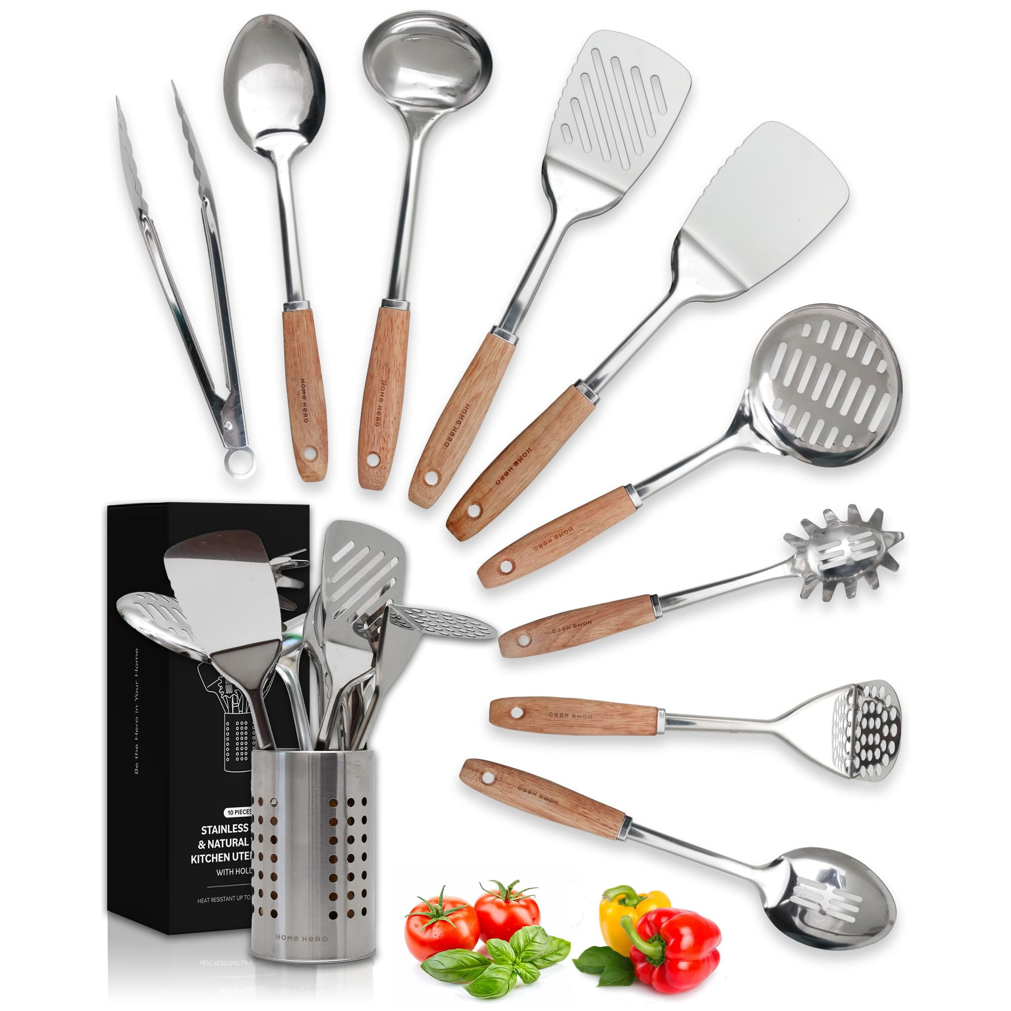 Click here for Kitchen Utensils Set Home Hero Stainless Steel 10... prices