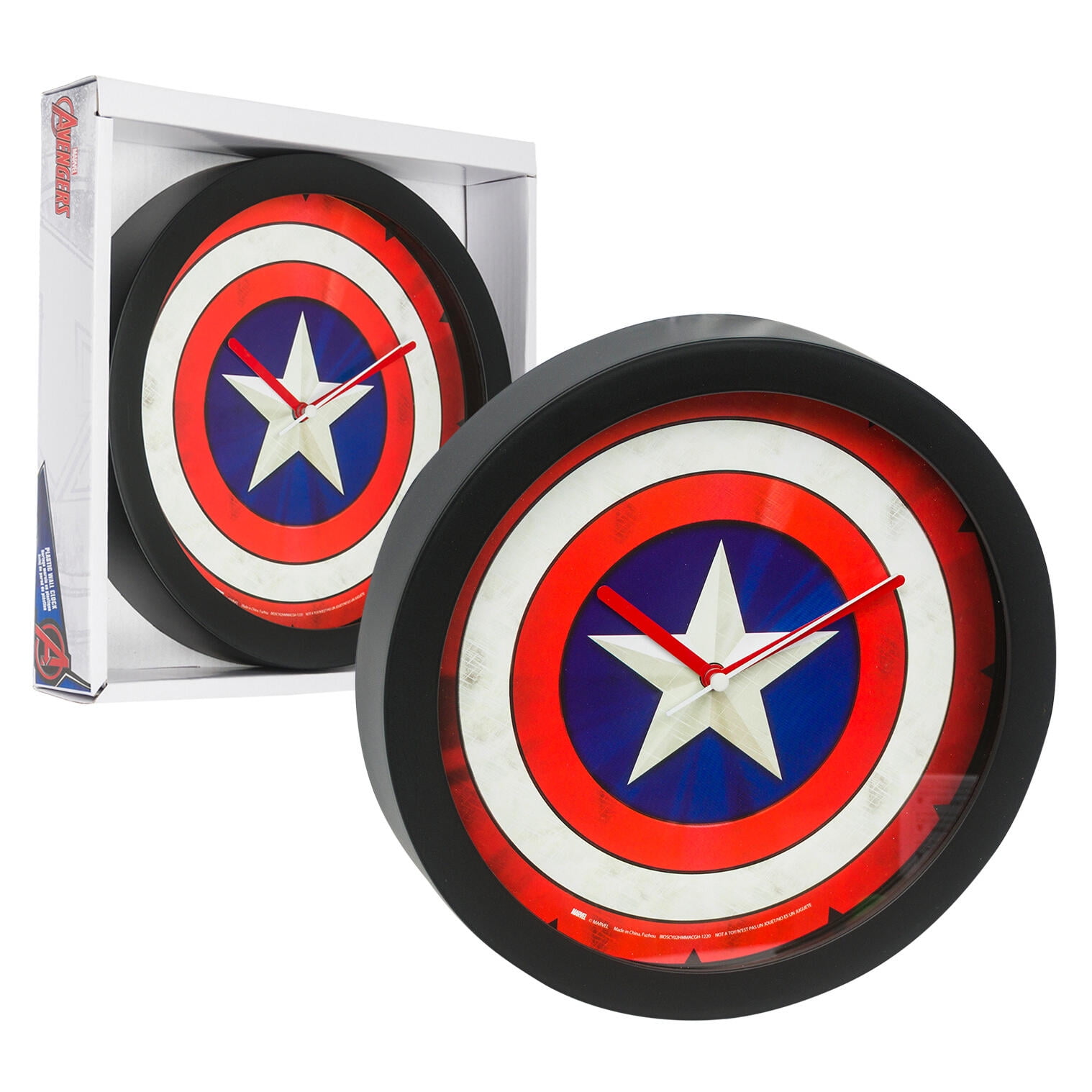 1 Pc Marvel Captain America Wall Clock For Kid -Battery Operated ...