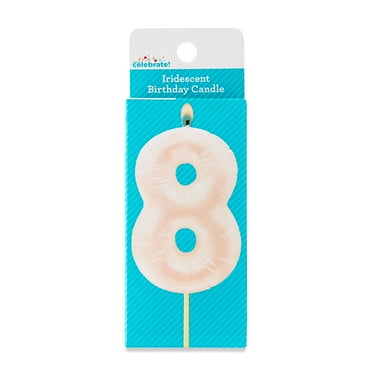 Way To Celebrate Multicolor Confetti Number 2 Birthday Candle for Cake ...