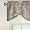 Blue Starfish Shells Conch Tie Up Valance Curtains Coastal Vintage ...