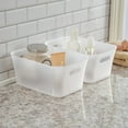 Mainstays Set of (2) Small Bins Plastic, Clear - Walmart.com