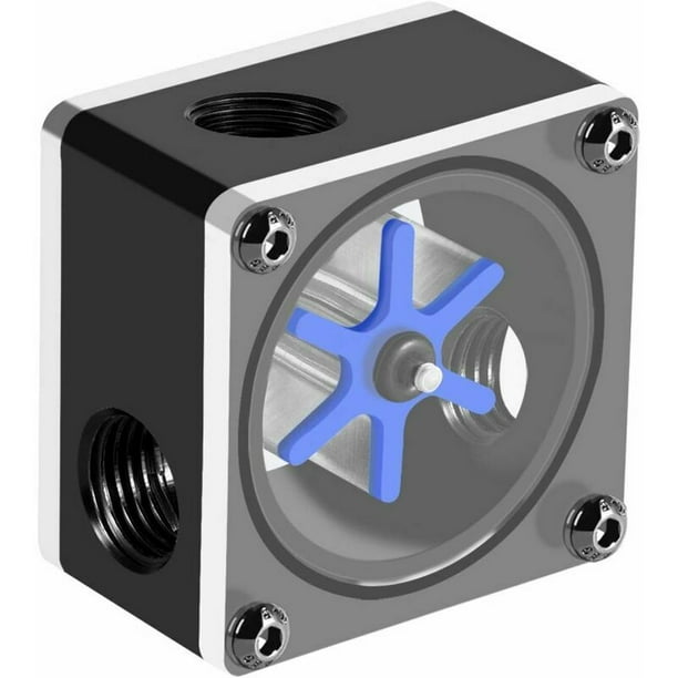 Flow Meter Indicator Sensor Switch 6 Impeller 3 Way G1/4 Thread Water ...