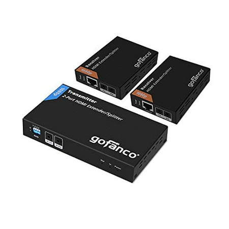 gofanco Prophecy 1x2 HDMI Extender Splitter Full HD 1080p Over Cat5e ...