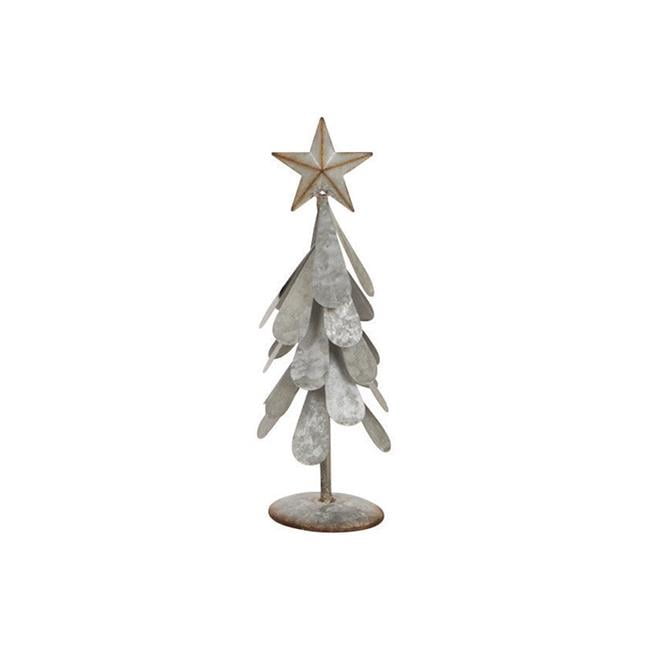 Celebrations 9738501 Silver Galvanized Christmas Tree Small Tabletop ...