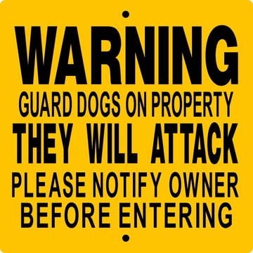 Warning Signs Examples