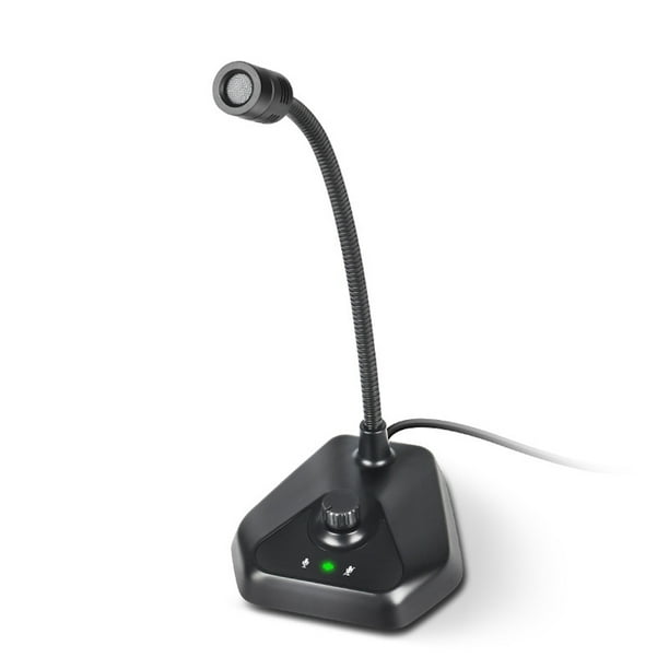 Computadoras Micrófono USB Base RGB Tarjeta de sonido con altavoz ...