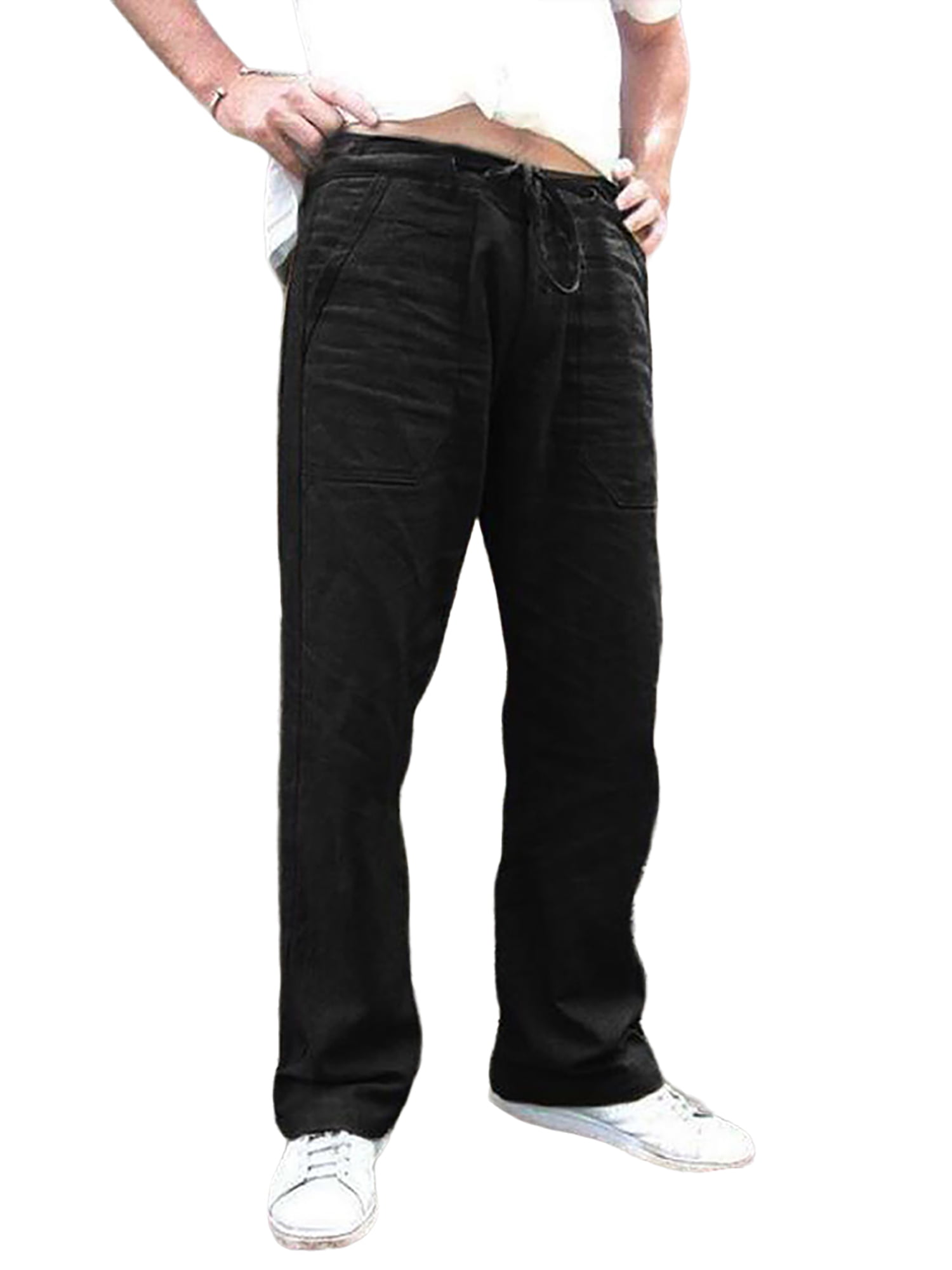 ORQ Men's Solid Draw String Pockets Relaxed Jogger Sweatpants - Walmart.com