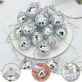 1Set 20Pcs Mirror Ball Reflective Ball Pendants For Party Wedding Glass ...