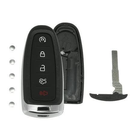 5 Button Smart Key Fob Case Keyless Entry Remote Key Shell for Ford ...