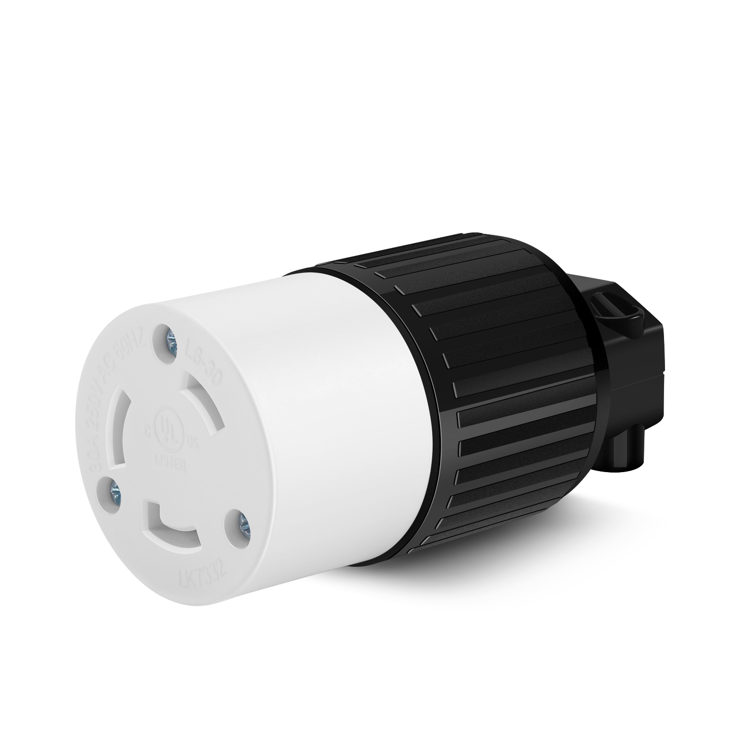 Female Plug End Grounded Plug Replacement, Twist-Locking 30A Amps 250V ...