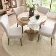 Mohawk Home Francesca Farmhouse Round Area Rug, Cream, 8' x 8 ...
