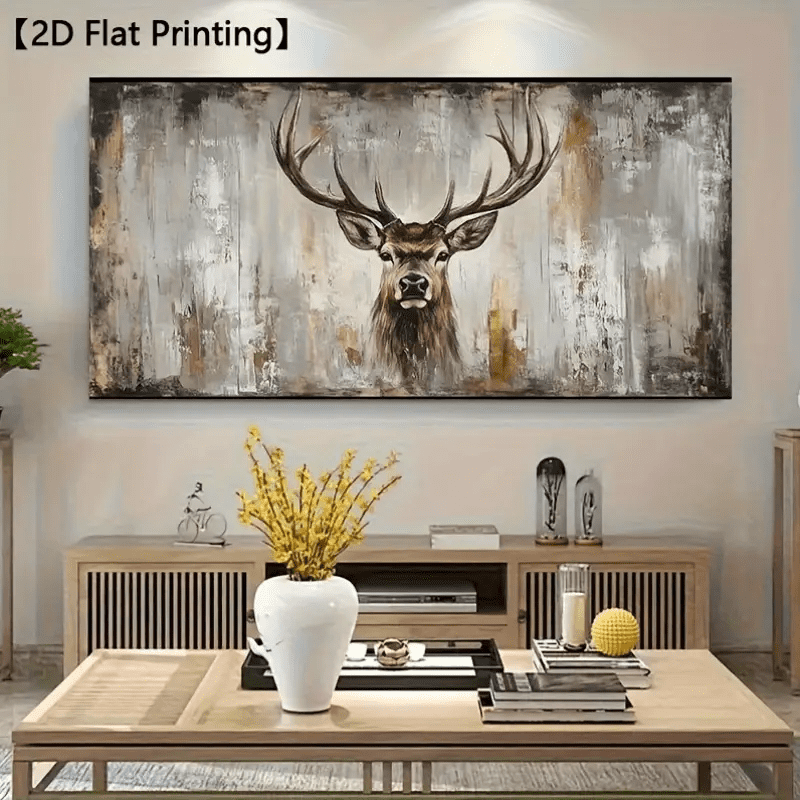 Click here for Nobrand [2d Flat] Large Modern Abstract Deer Canva... prices