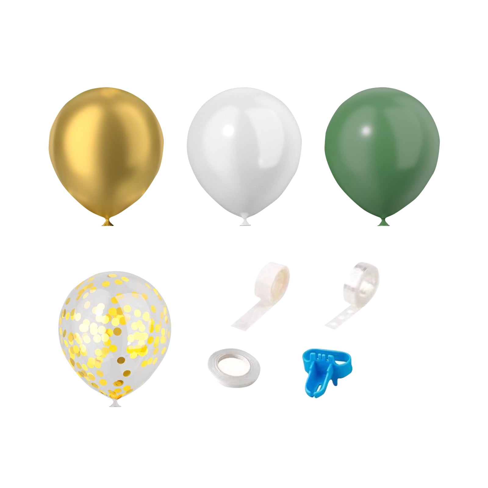 Avocado Balloon Set, Green Gold Balloon Arch Kit, Retro Green Gold ...