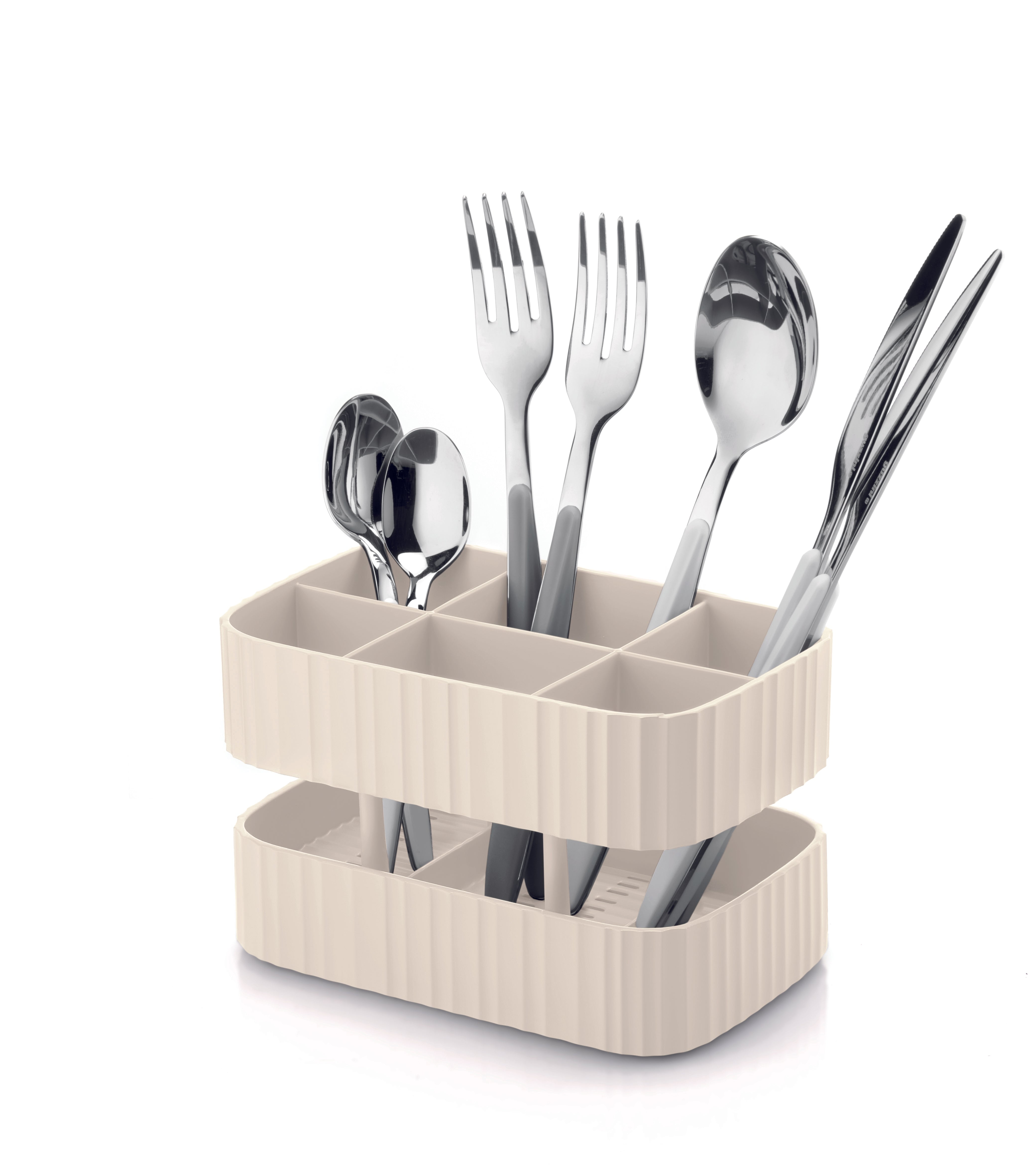 Guzzini - Cutlery Drainer Drain & Safe (Milk white) - Walmart.com