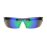 ANSI Z87.1 Warp Around Mens Shatterproof Safety Glasses U6 L3 Mirror ...
