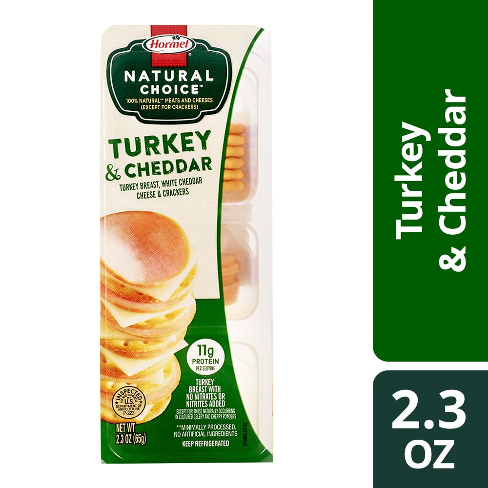 Hormel Natural Choice Turkey & Cheddar Crackers, 2.3 Oz. – Walmart ...