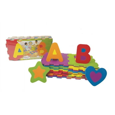 Trademark 96-Piece Foam Floor Alphabet and Number Puzzle Mat For Kids ...