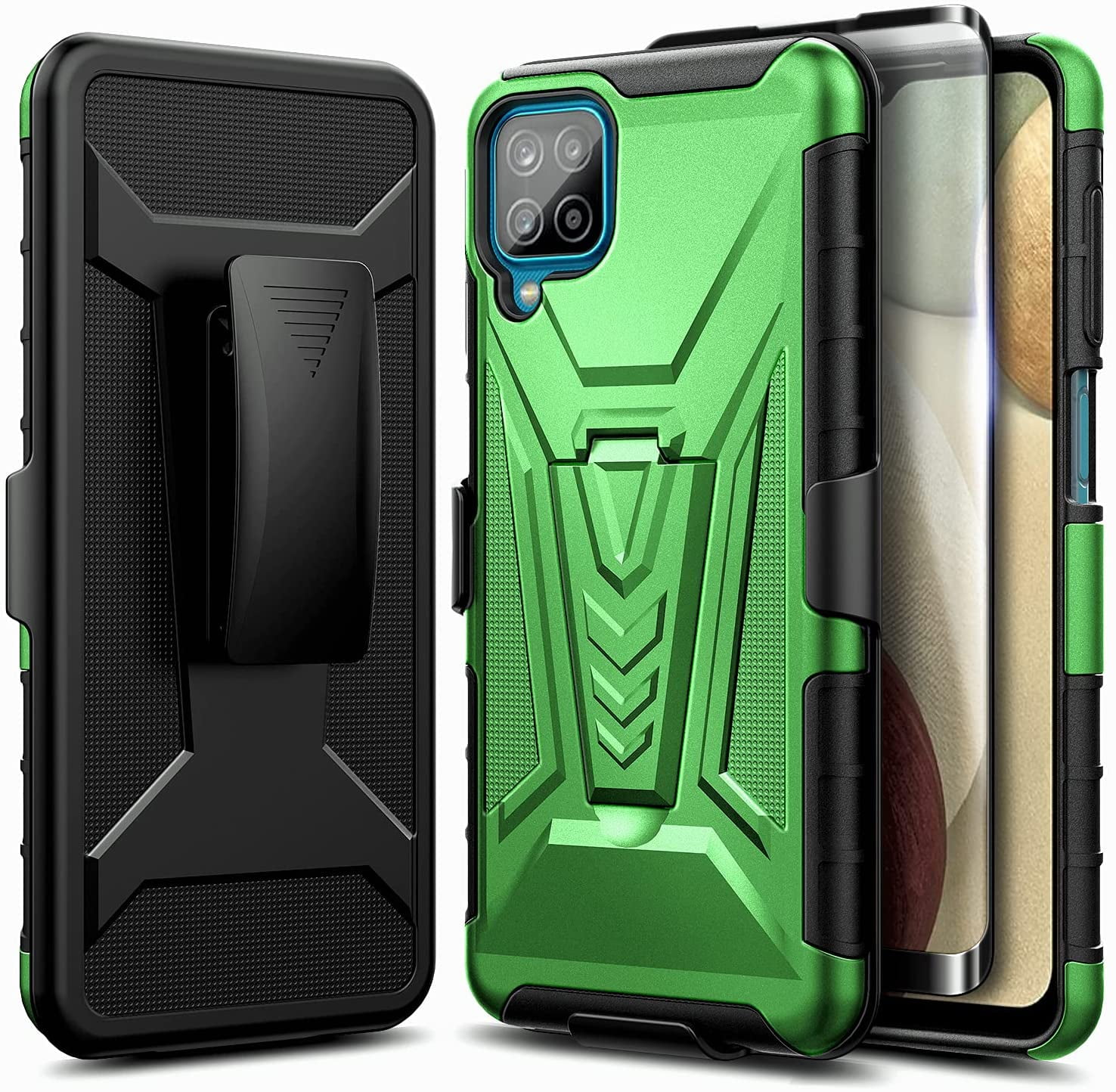 Nagebee Case for Samsung Galaxy A12 with Tempered Glass Screen ...