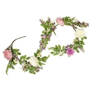 Peony Garland 6'-White - Walmart.com